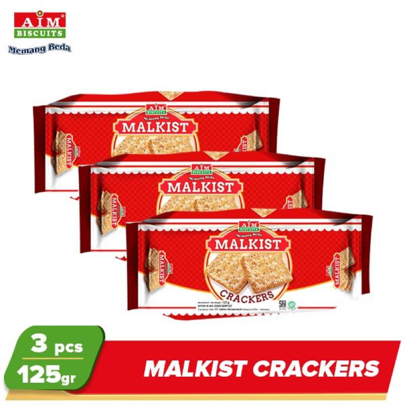 Jual Aim Biscuits Malkist Crackers [125g/ 3 Pack] di Seller AIM ...