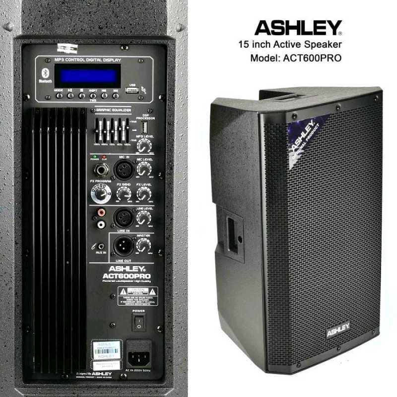 Jual Speaker Aktif Ashley Act 600pro/ Act 600 Pro Original Product Di Seller Serba Elektronik ...