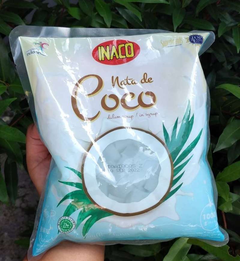 Jual INACO NATA DE COCO rasa Vanila 1kg, kemasan Bantal di Seller Nafi ...