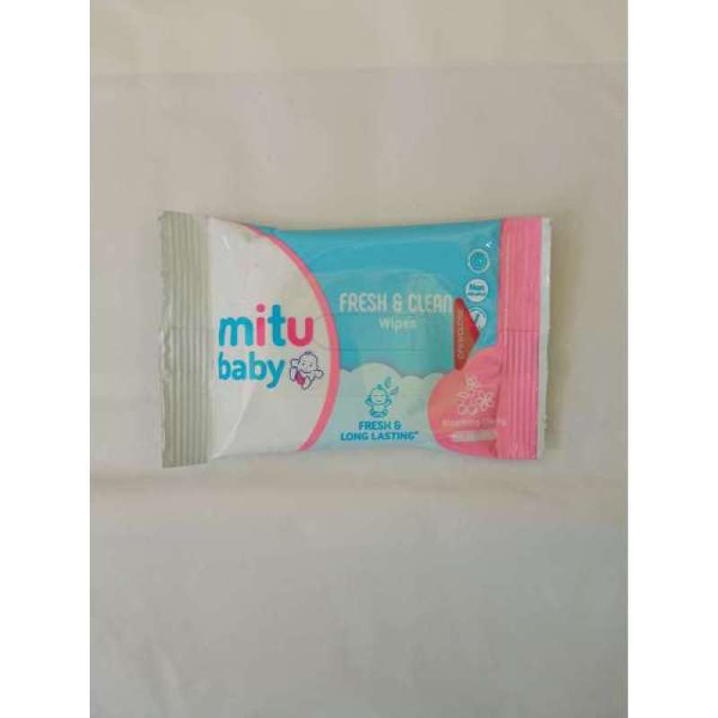 Jual MITU Tisu Basah Sachet Kecil 4 Sheets pink di Seller welfar - Kota ...