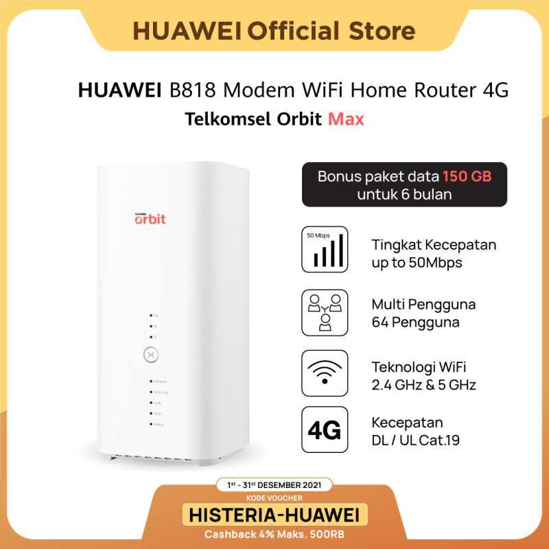 Jual HUAWEI B818 Modem Wifi Home Router 4G Telkomsel Orbit Max ... Jual HUAWEI B818 Modem Wifi Home Router 4G Telkomsel Orbit Max ...