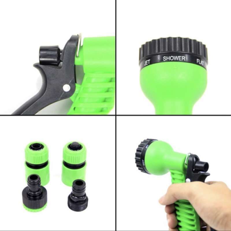 Jual Selang Air Taman Benang 1/2 Inch + Spray Gun / Garden Hose 15 Meter Di Seller Santa45 Shop ...