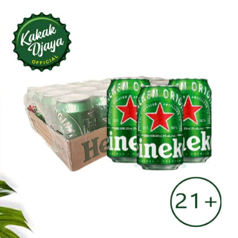 Promo Heineken beer 330 ml box 24 can Diskon 11% di Seller KAKAK DJAYA ...