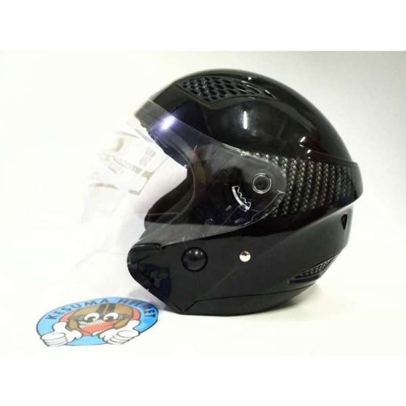 Jual ARL Model Zeus Helm Half Face SNI Dewasa - Hitam M-L di Seller ...