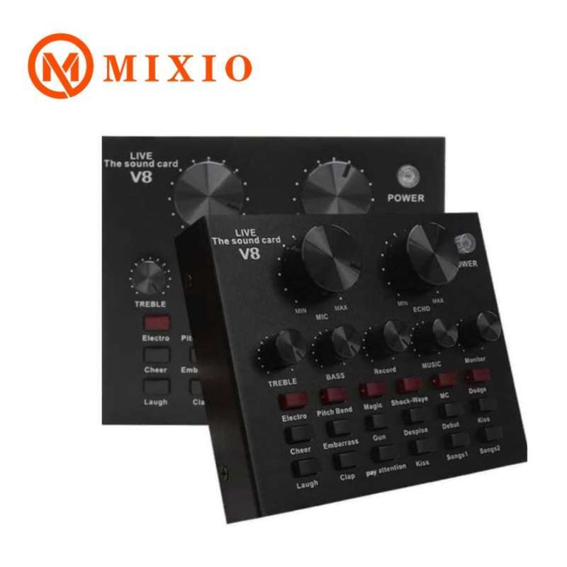 Jual Sound Card V8 MIXIO MIXER Audio USB External Soundcard di Seller ...