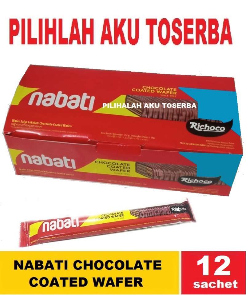 Promo NABATI Chocolate COATED Wafer 18Gr - ( HARGA 1 BOX ) Diskon 13% ...