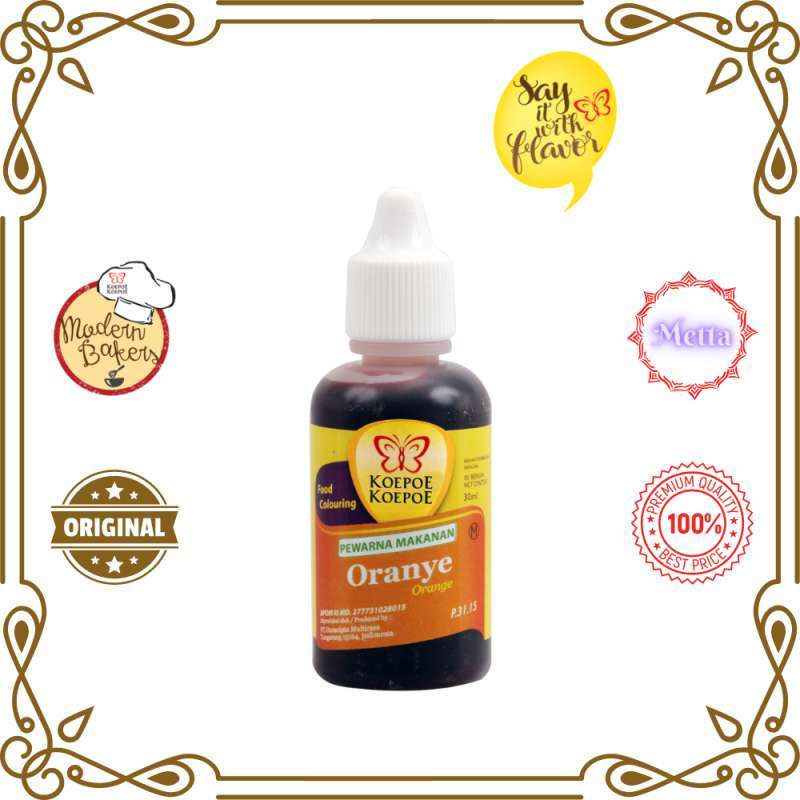 Jual PEWARNA MAKANAN ORANGE (30 ml) KOEPOE KOEPOE di Seller Metta OL ...