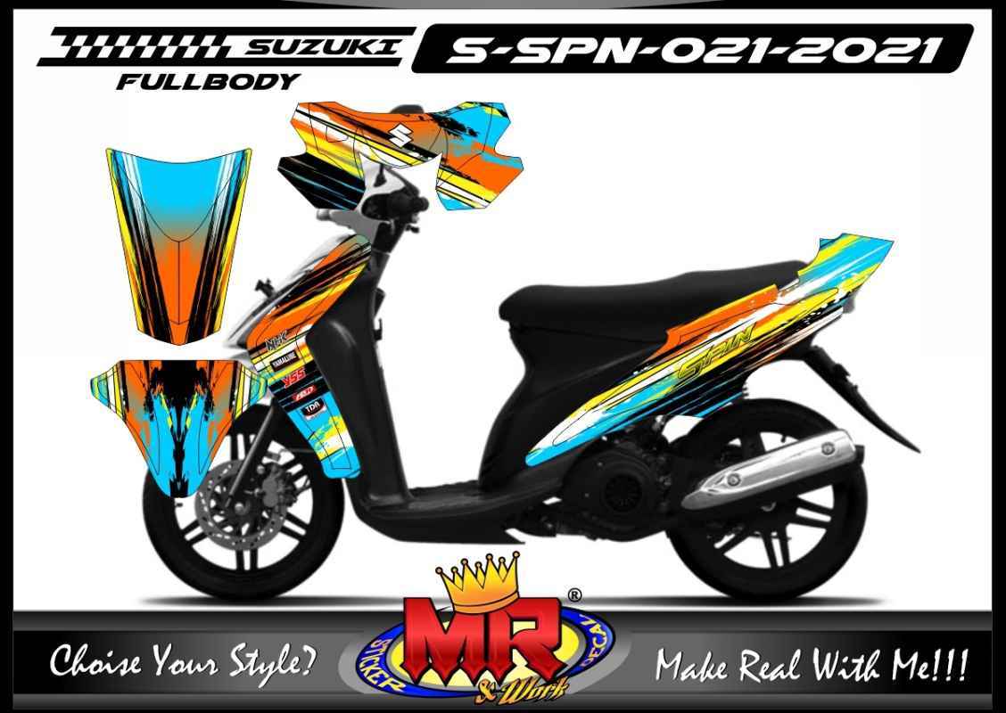 Promo Decal Motor Suzuki Spin Fullbody Grafis Keren Simpel Racing ...