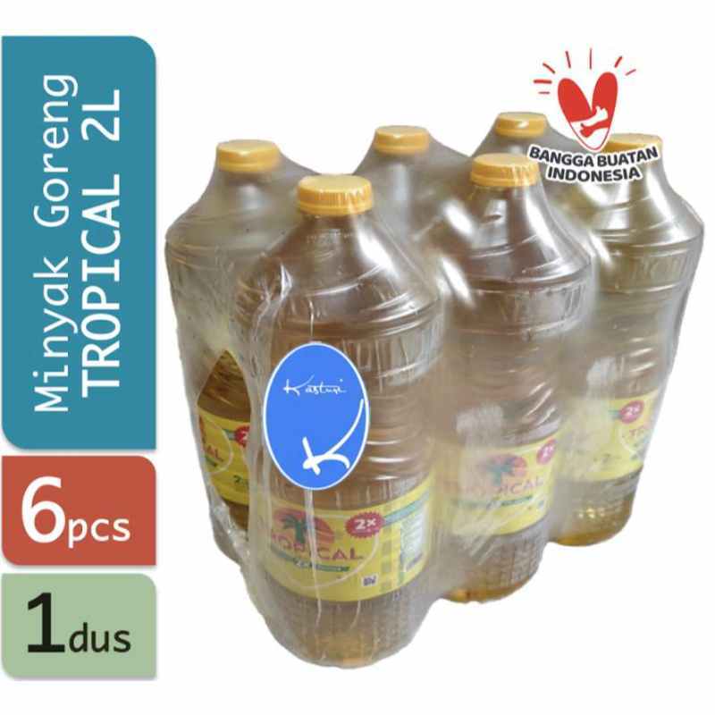 Jual Tropical 2 Liter Minyak Goreng [1 Dus x 6 Botol] di Seller Kedai ...