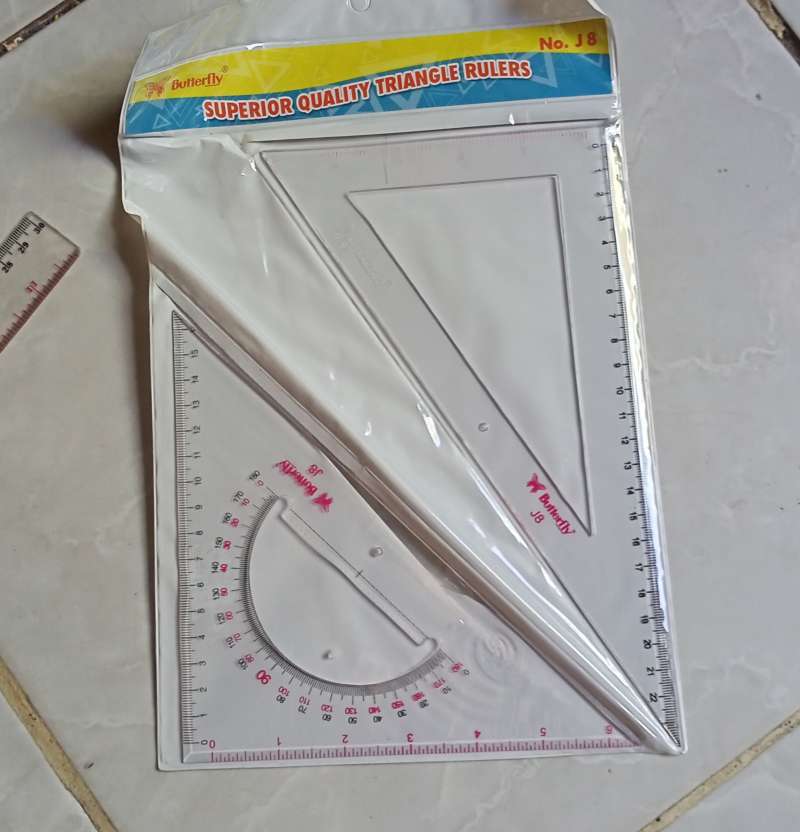 Jual Penggaris segitiga besar isi 2 di Seller VIOLA'S GIFT SURABAYA ...