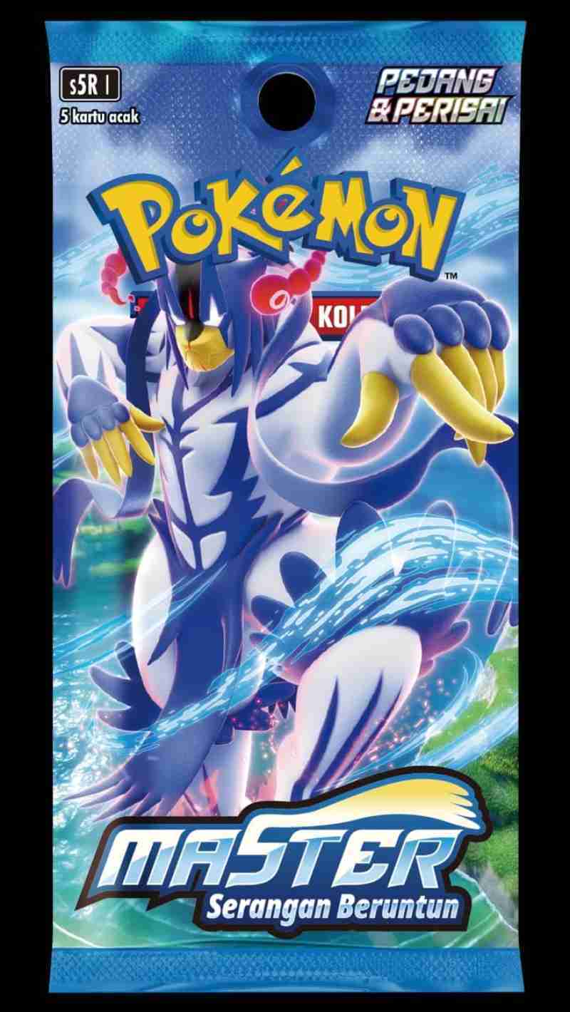 Promo Permainan Kartu Pokemon Serangan Beruntun set 8 Booster Indonesia ...