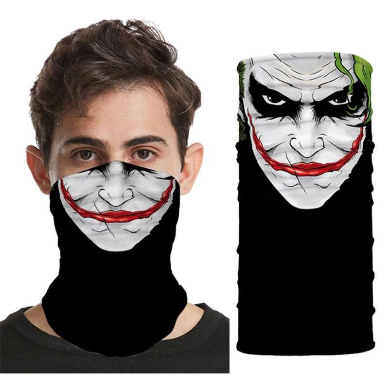 Jual Balaclava Masker Kain Buff Joker Motif Smoker Masker Sepeda Motor ...