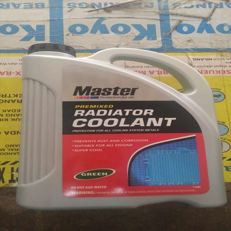 Jual Air Radiator Coolant Master Premixed Hijau 4 Liter Galon PROMO di ...