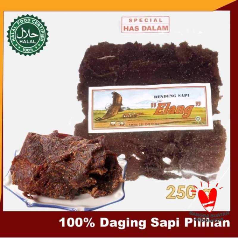 Jual Dendeng Sapi Kering SPESIAL HAS DALAM CAP ELANG Pedas 250gr di ...