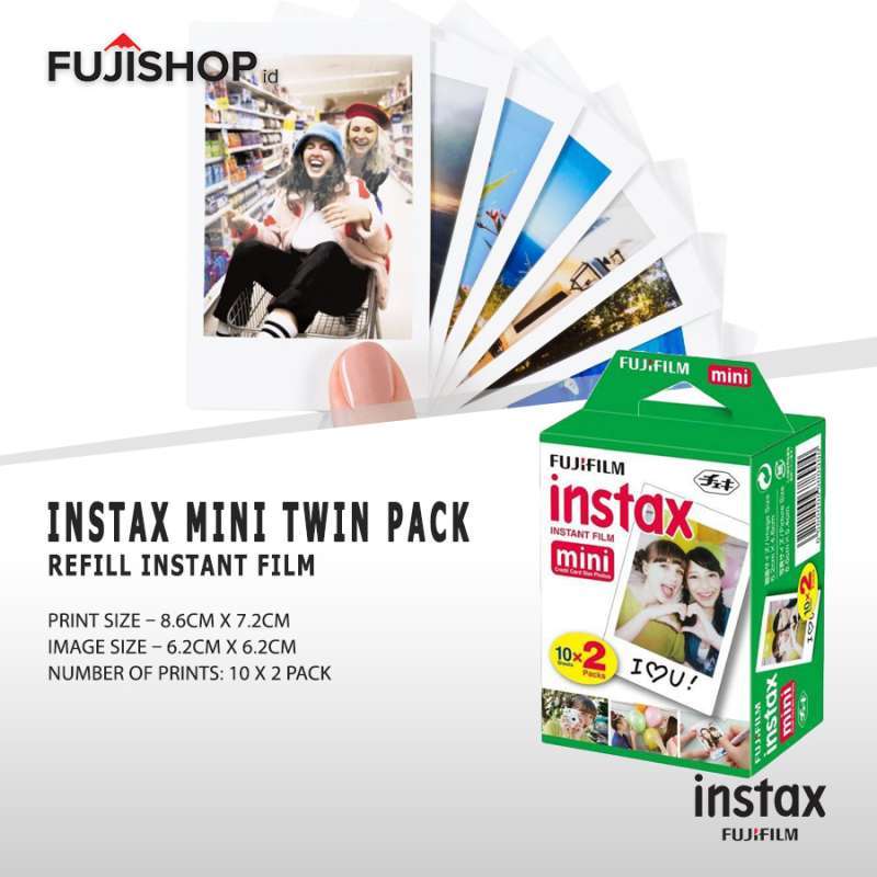 Jual Fujifilm Instax Paper Mini Twin Pack [10x2] di Seller Fuji Shop ID ...
