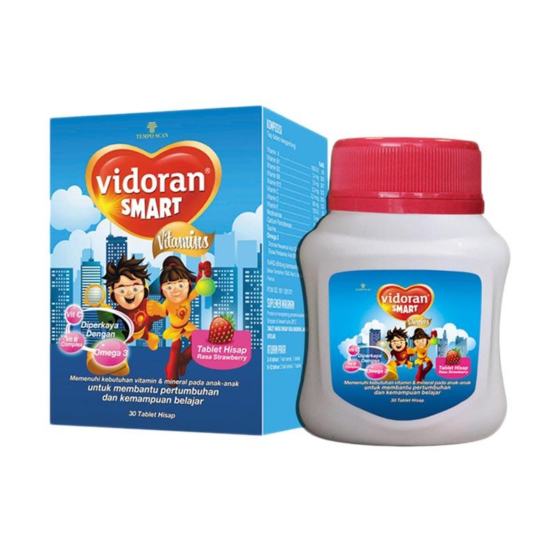 Jual Vidoran Smart Strawberry Tablet [30 Tablet/2 pcs] di Seller ...