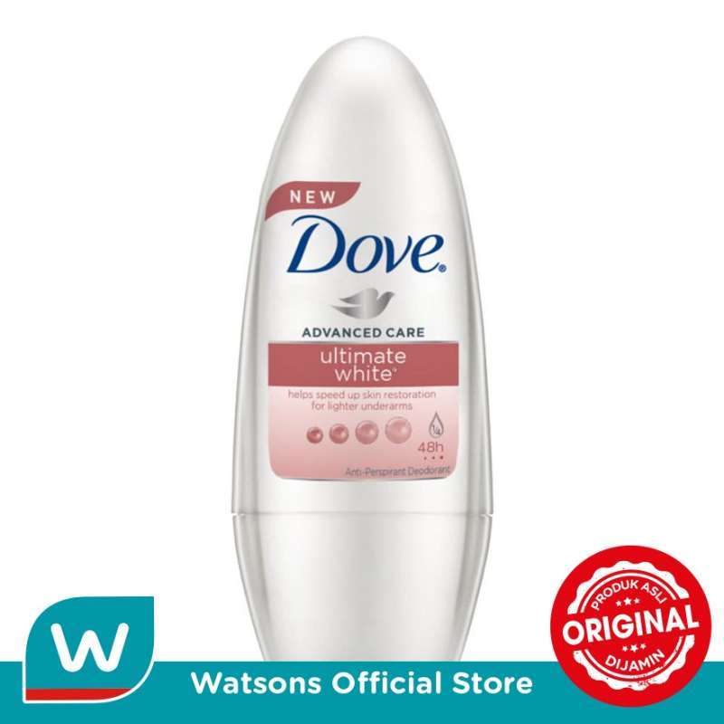 Jual Dove Advanced Care Ultimate White Roll On Deodorant [40 mL] di ...