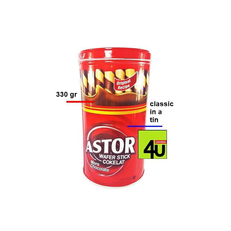 Promo Astor Chocolate Wafer Stick Tin [330 Gr] Diskon 23% Di Seller ...