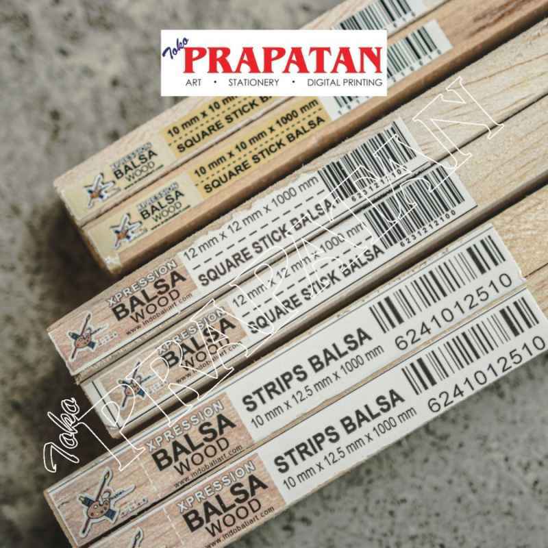 Jual Kayu Balsa Sheet Persegi 1x1x100cm / Balsa Wood / Kayu Maket di ...