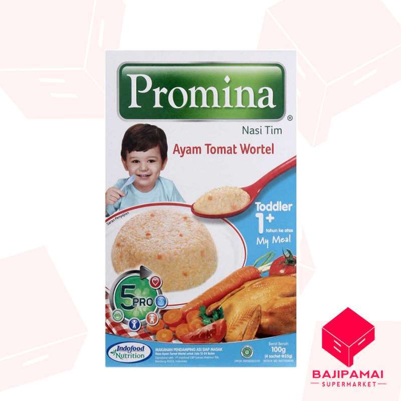 Jual Promina Nasi Tim Ayam Tomat Wortel (100 gr) di Seller Baji Pamai ...