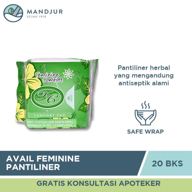 Promo Avail Feminine Comfort Pantiliner Pembalut - Hijau Diskon 5% di ...