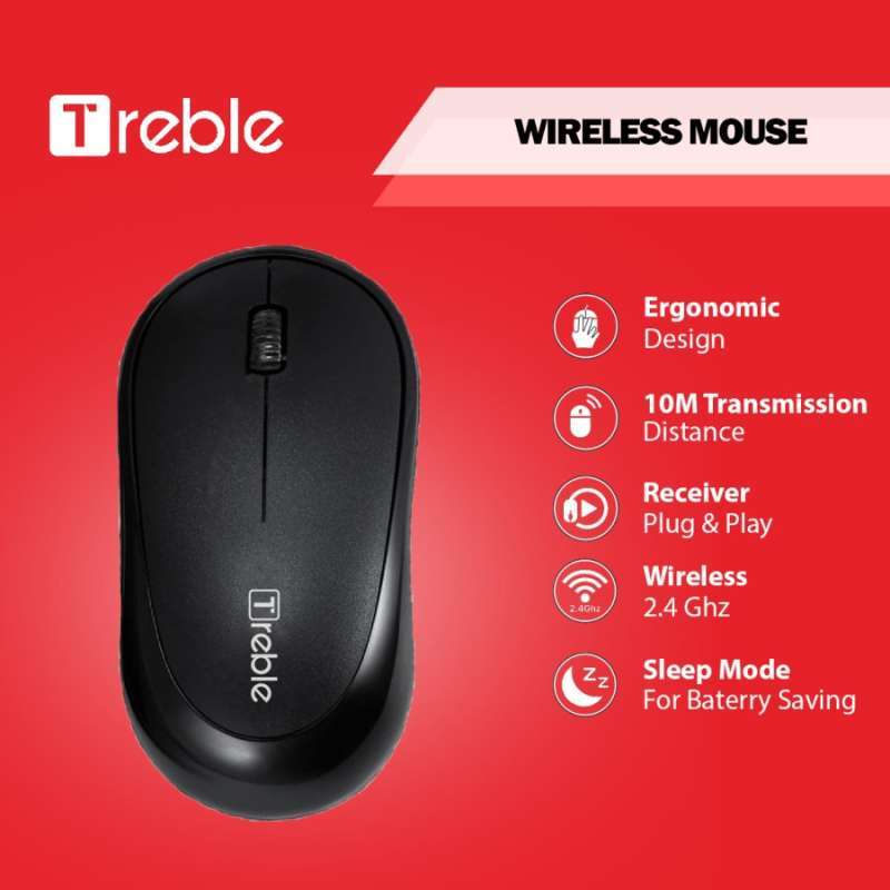 Jual JY X Treble 2.4G Wireless Mouse Ergonomic Computer for PC Laptop ...