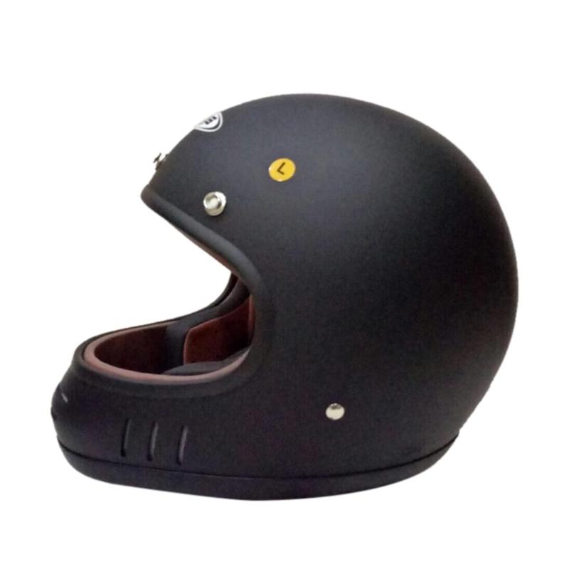 Jual Zeus ZS-816C Helm Full Face Cafe Racer 816C - Matt Black - L di ...