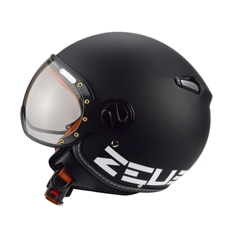 Jual Zeus ZS-210 Helm Half Face - Matt Black DD11 di Seller ...