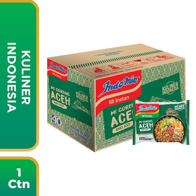 Promo 1 Dus isi 40 Pcs - Indomie Mi Goreng Aceh Diskon 4% di Seller ...