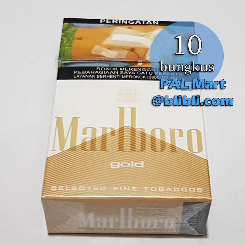 Jual Rokok Marlboro Putih 20 Batang [1 Slof / 10 Bungkus} / Light ...