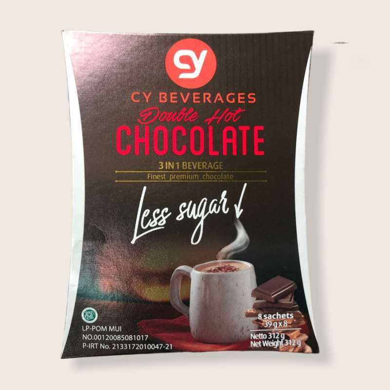 Jual Cy Beverages Double Hot Chocolate Less Sugar 3in1 [39g X 8] Di ...