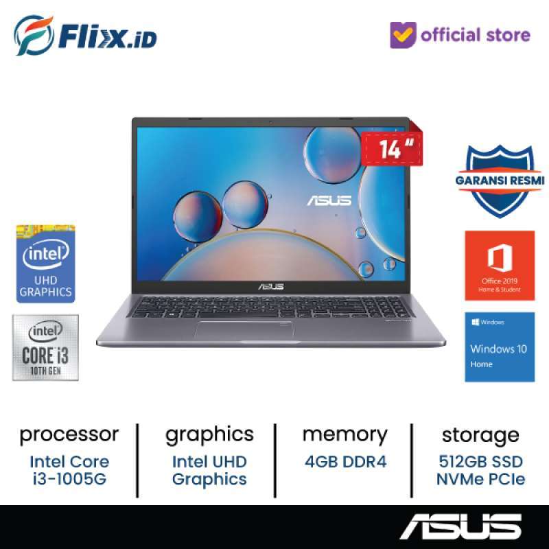 Jual Asus Vivobook A416ja-fhd352 Laptop 14 I3-1005g1 4gb 512gb Ssd W10 ...