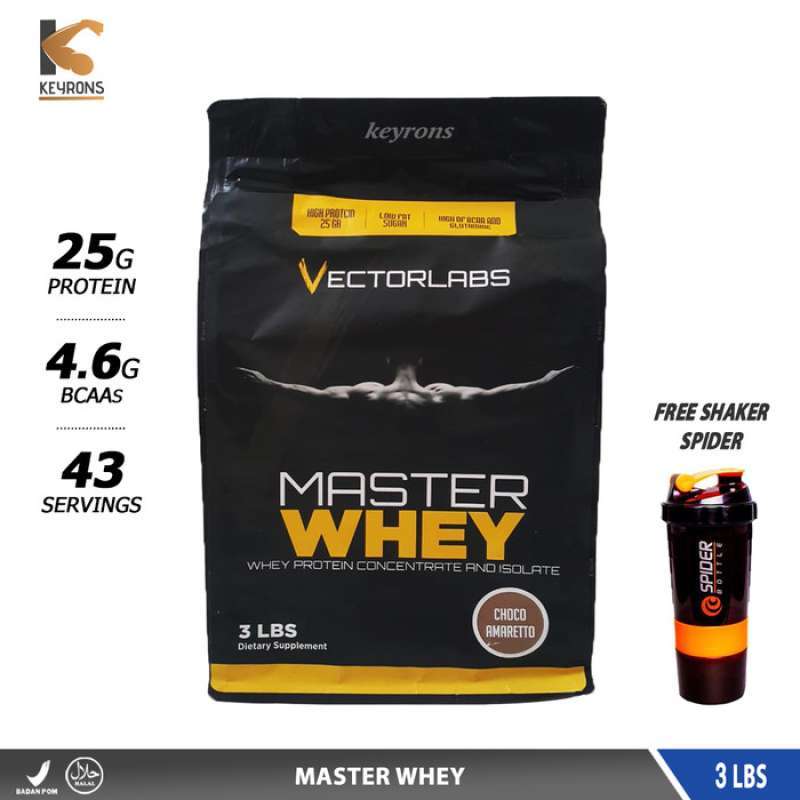 Jual VECTORLABS MASTER WHEY 3 LBS VECTOR LABS WHEY PROTEIN 3LBS - Choco ...