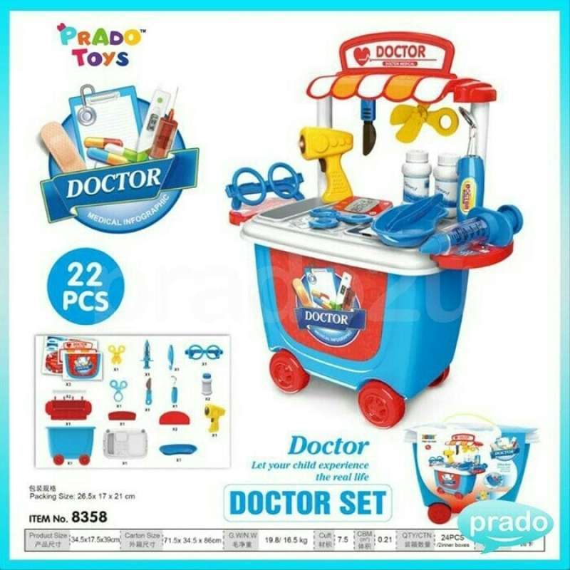 Promo Mainan Dokteran -doctor Troly 22 Pcs Diskon 5% Di Seller Orange ...