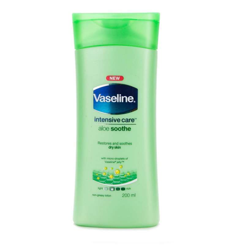 Jual Vaseline Lotion Intensive Care Aloe Soothe 200ml Di Seller ...