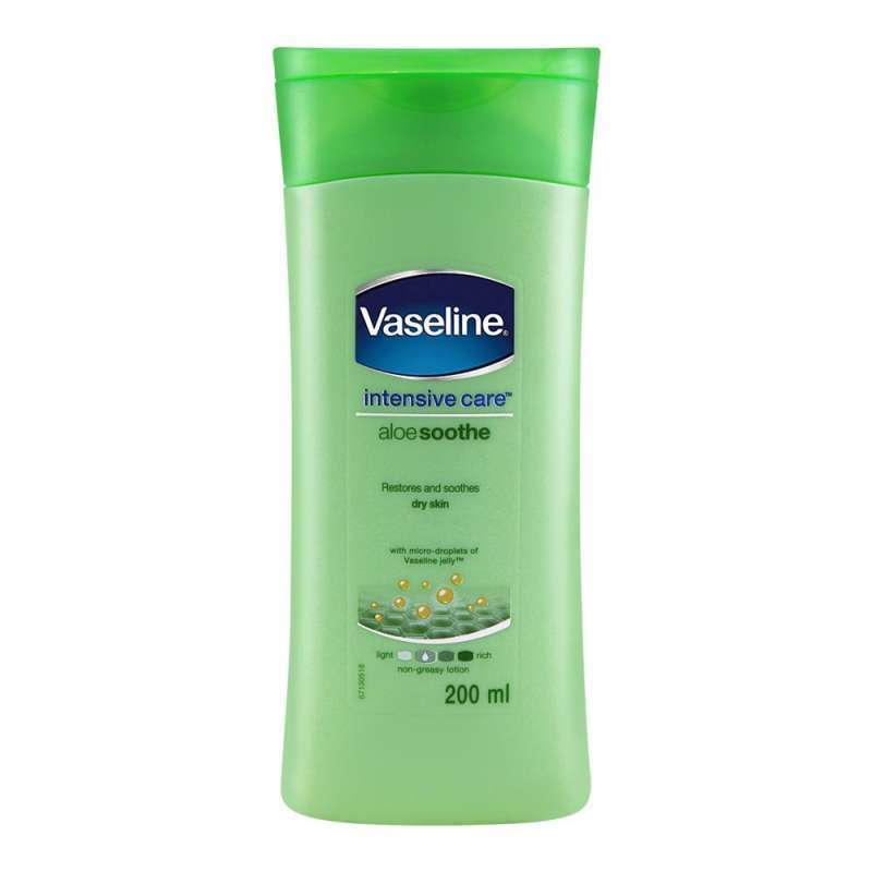 Jual Vaseline Lotion Intensive Care Aloe Soothe 200ml Di Seller ...