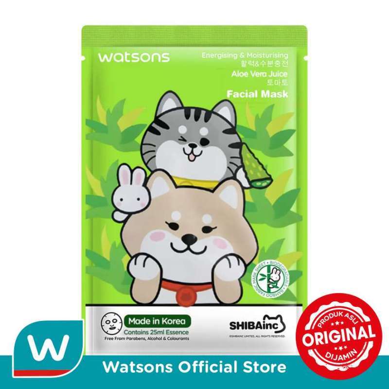 Promo Watsons Radiant & Moisturizing Aloe Juice Mask 1s Diskon 52% di ...
