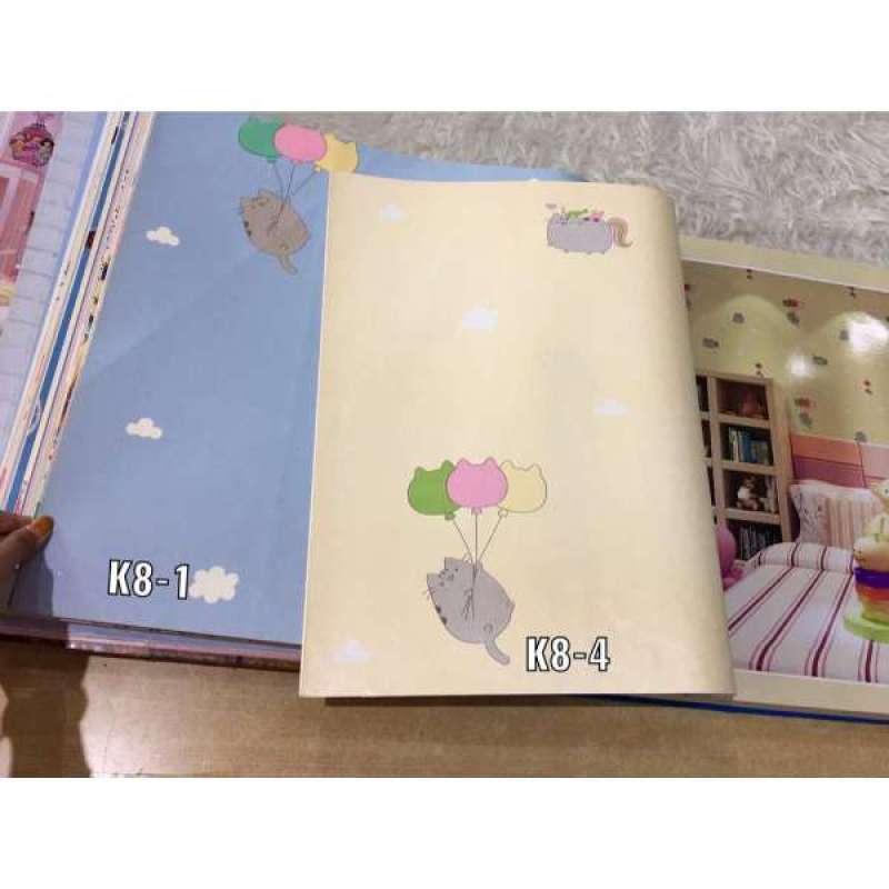 Jual Wallpaper Dinding Anak Motif Kucing Kartun Lucu Minimalis KS di Seller Aneka Indah ...