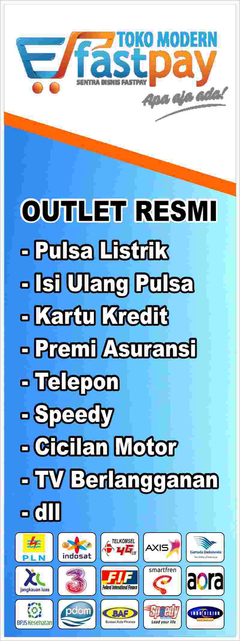 Promo Nasya Gaulcomp Spanduk Fastpay Banner Poster Plang Promosi Background Toko Modern Sentra ...