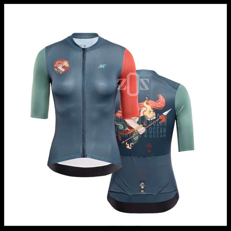 Jual Baju Jersey Mysenlan Lengan Pendek Women Fire Boy Blue - Xl Di ...