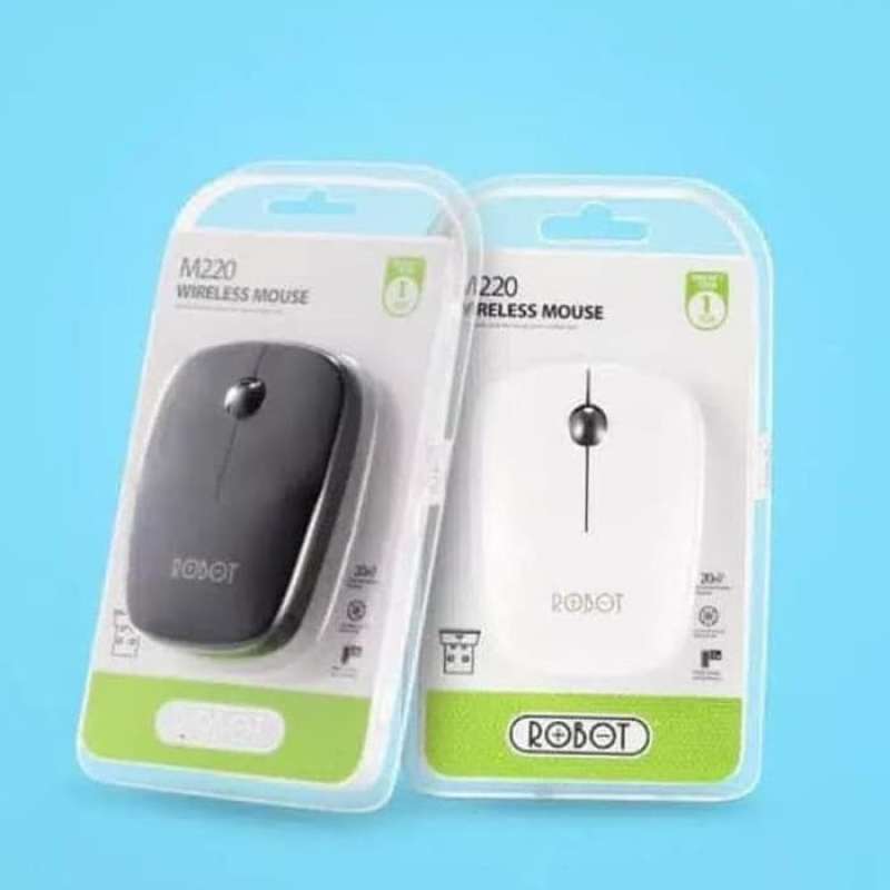 Jual MOUSE WIRELESS ROBOT M220 MICE - Hitam original resmi - Putih di ...