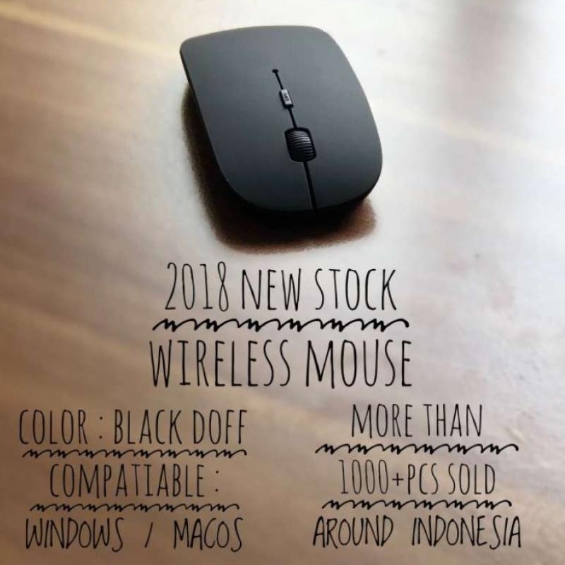 Jual Wireless Mouse Slim Optical Sensor With USB Reciever For Windows ...