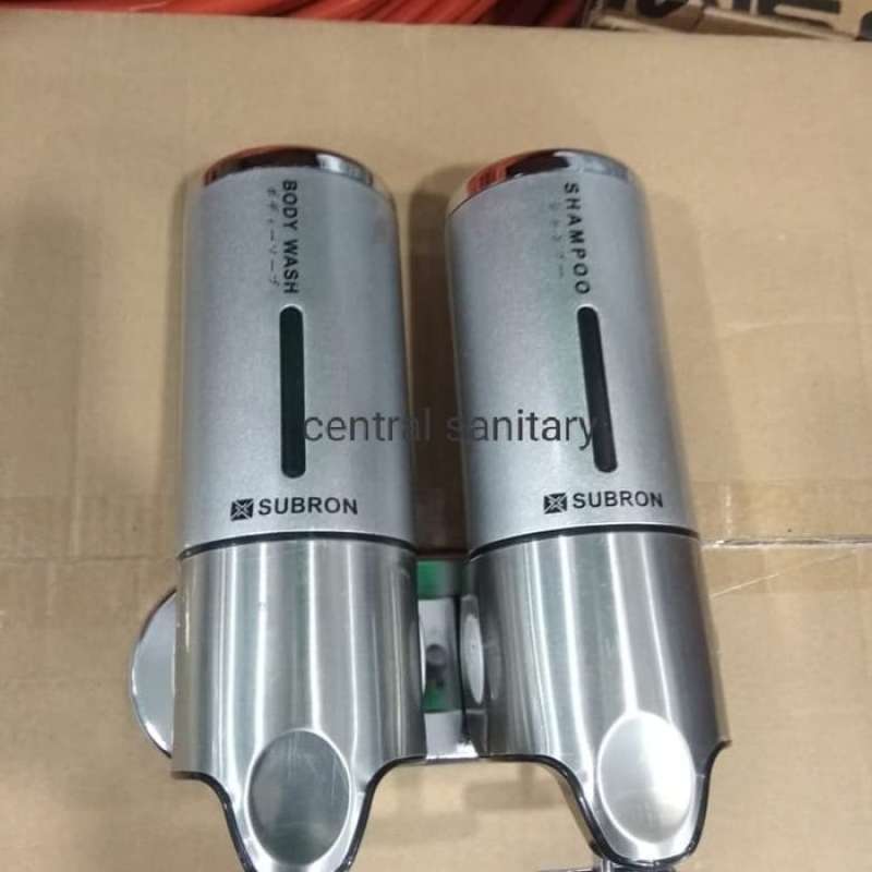Promo soap dispenser subron Doble tempat sabun cair tarik toilet kamar ...
