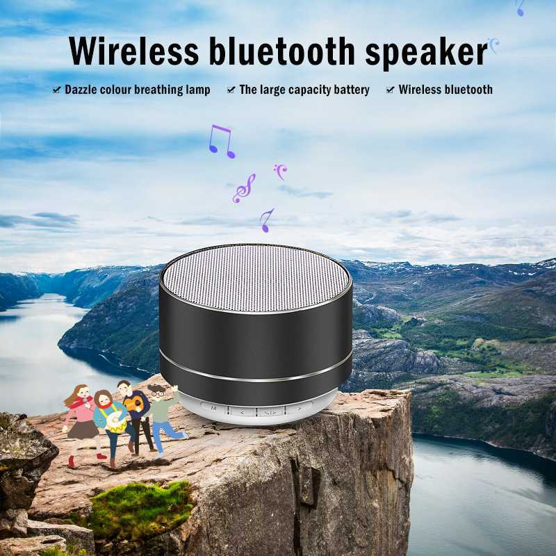 Jual A10 Wireless Bluetooth Speaker Portable Subwoofer Stereo Led Usb ...