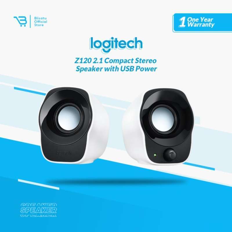 Jual Logitech Z120 Stereo Speaker Putih di Seller Kumikaze Store ...
