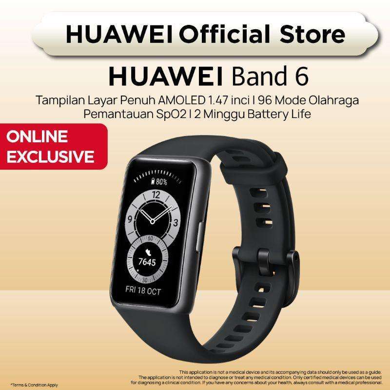 Jual Huawei Band 6 | All-Day SpO2 Monitoring | FullView Display | 2 ...