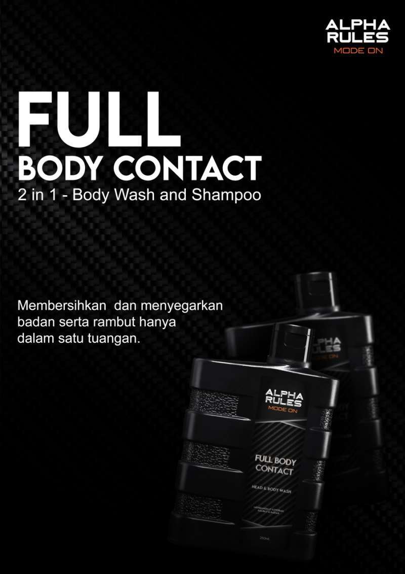 Jual Alpha Rules Full Body Contact 2in1 Sabun Mandi Dan Shampoo Pria ...