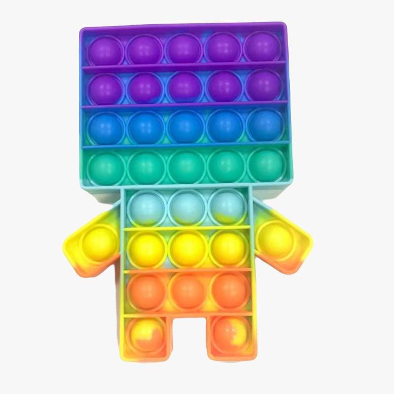 Jual OEM RB-M131 Mainan Pop It Rainbow Karakter Fidget Push Pop It ...