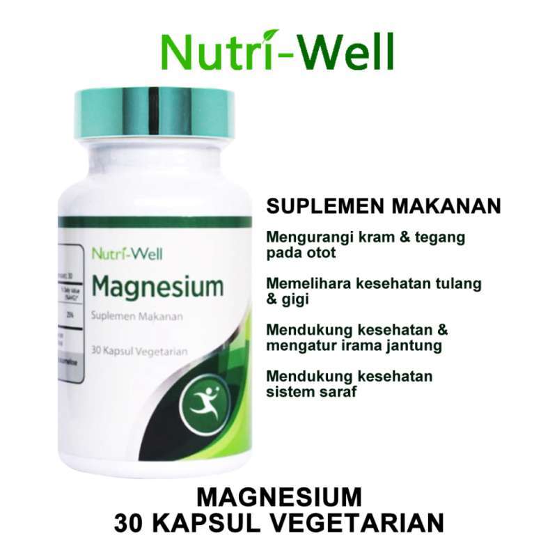 Promo NUTRIWELL MAGNESIUM 400MG NUTRI WELL MULTIVITAMIN TULANG KALSIUM ...