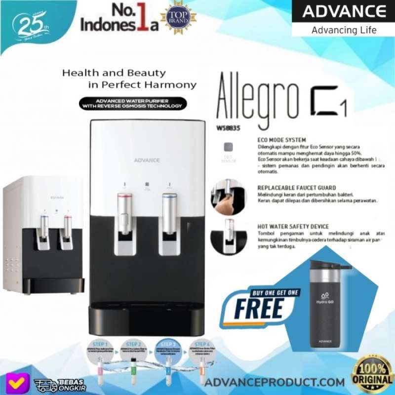 Jual DISPENSER ADVANCE ALLEGRO C1 - DISPENSER TAMPA GALON - WATER ...